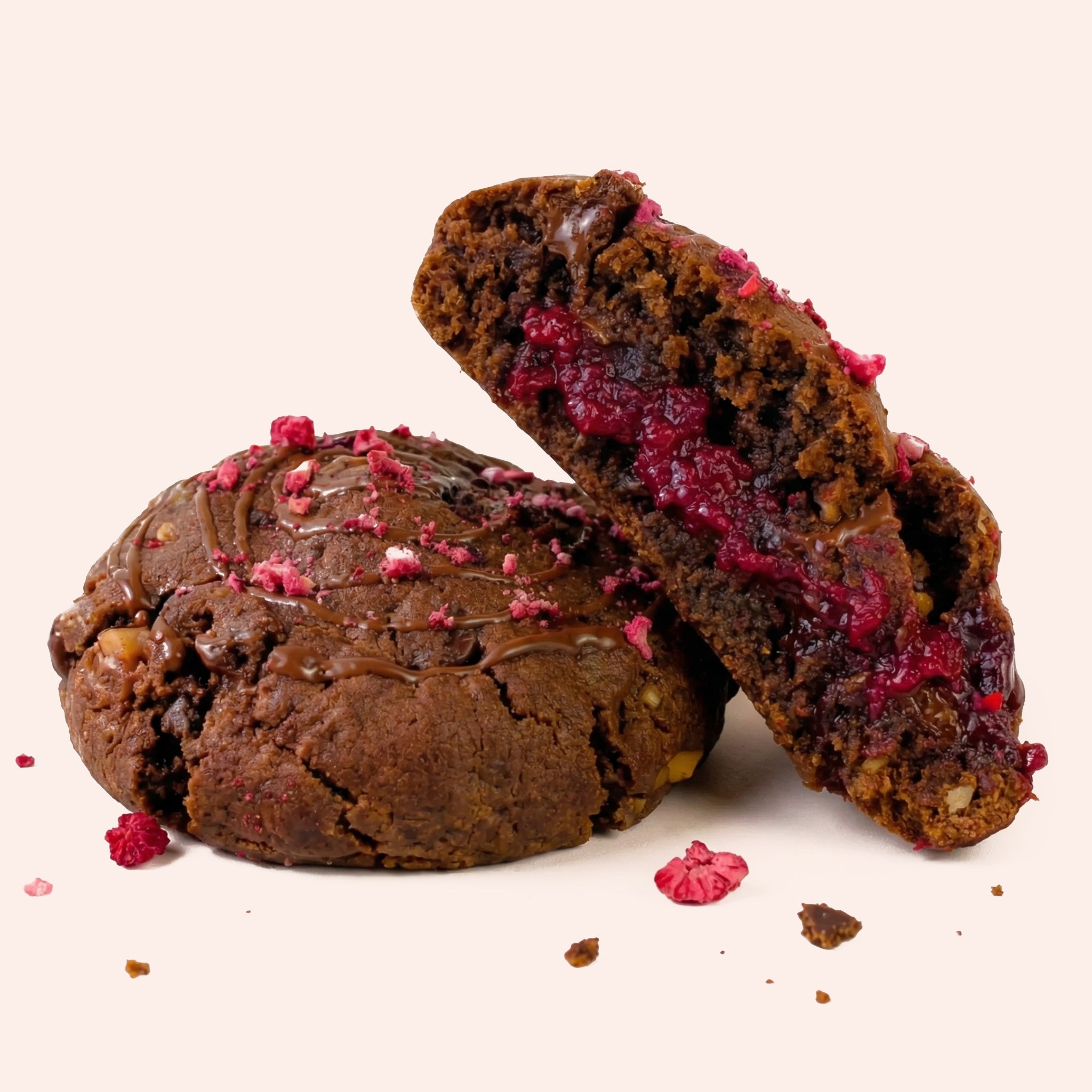 Double Chocolate Raspberry Cookie – LE DELICE
